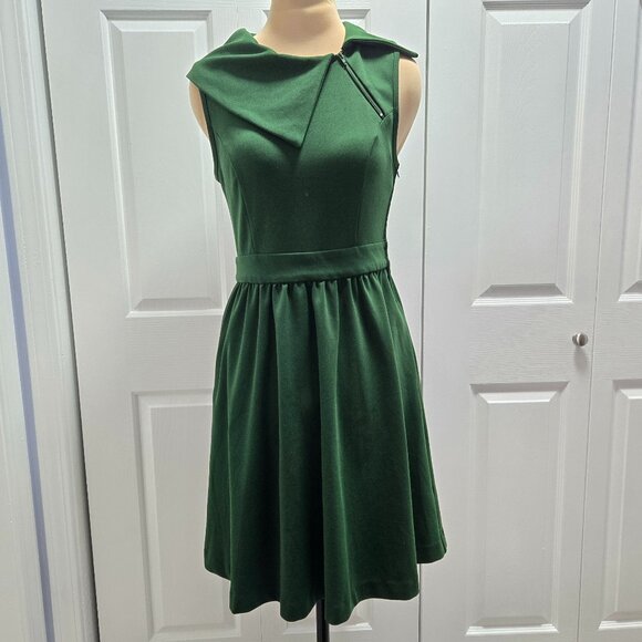 Modcloth | Dresses | Modcloth Trolley Tour Green Dress Medium | Poshmark